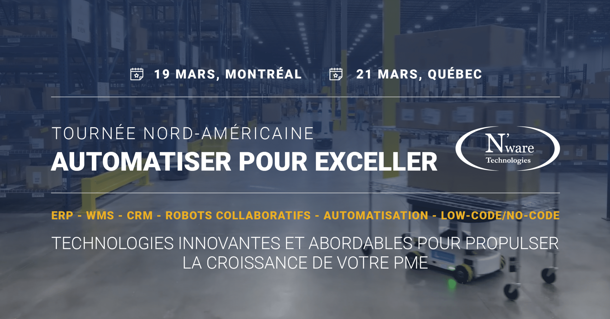Tournée Automatiser pour Exceller - N’ware Technologies